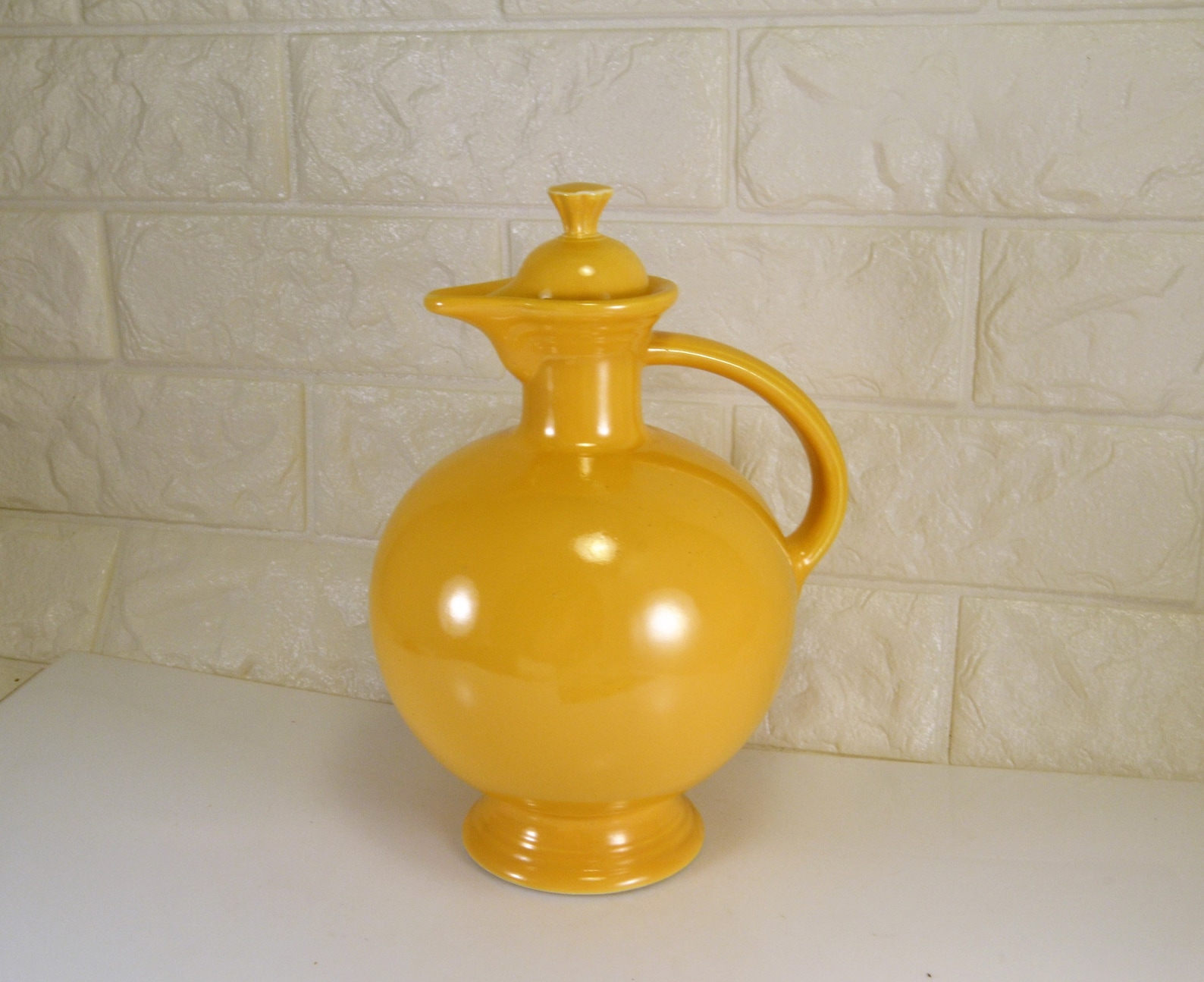 Fiesta Carafe Water Jug Original Yellow Designer Frederick | Etsy