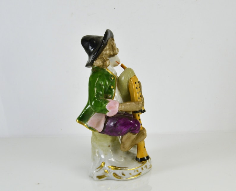 Sitzendorf Figurine Monkey Band Bagpipe Player Germany - Etsy