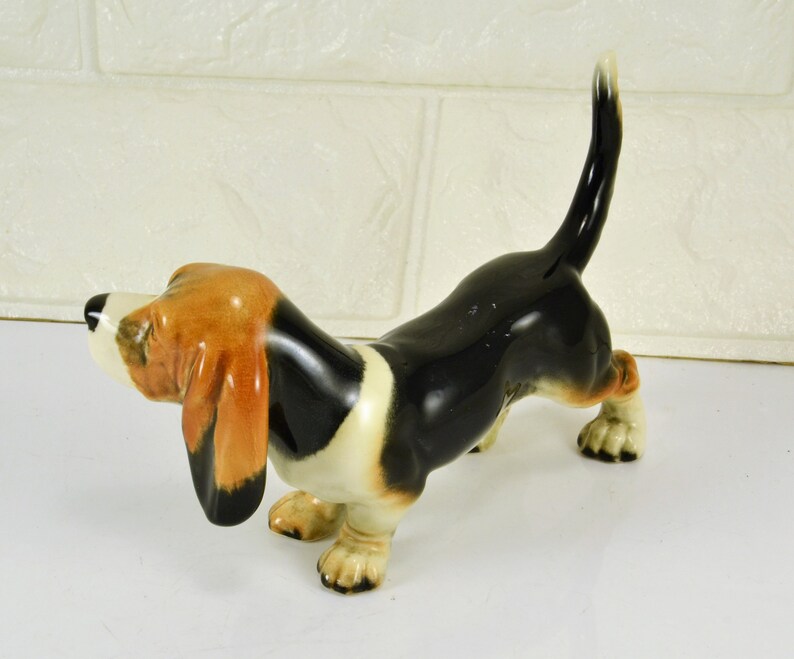Dog Figurine Goebel Basset Hound Vintage Collectable West - Etsy