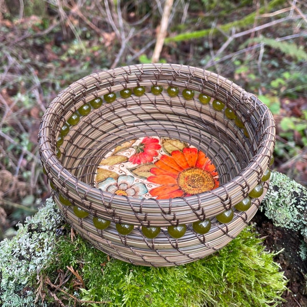 Pine Needle Basket - Etsy