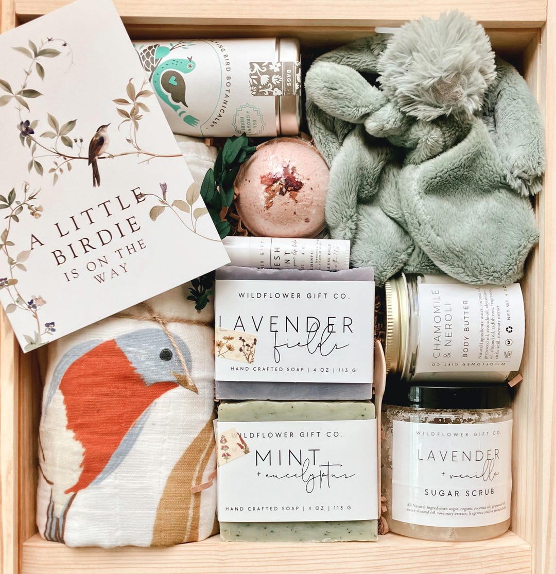 Baby Bird Gift Box, Spa and Keepsake Set (personalized for New Moms) - Etsy