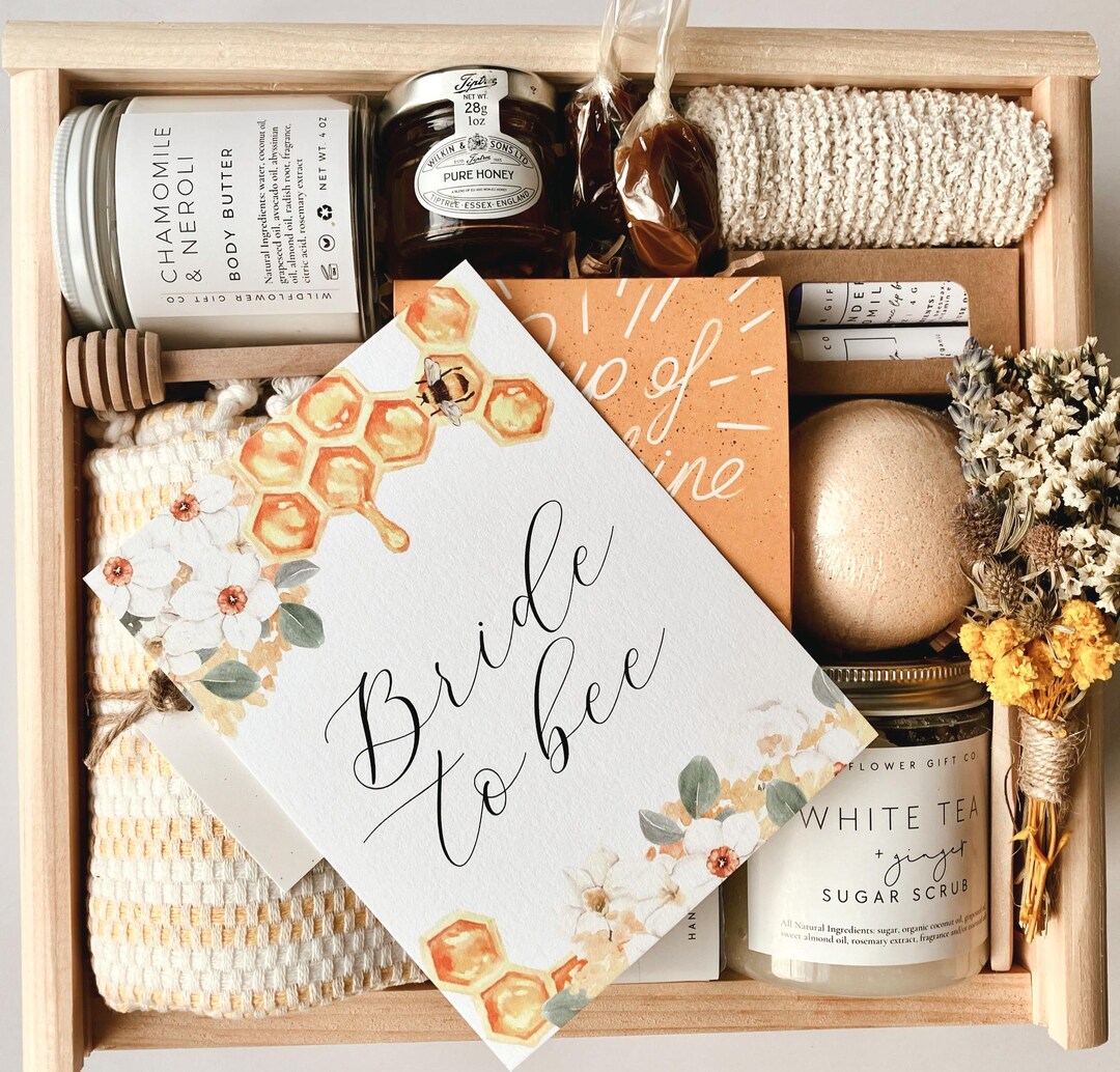 Bride Spa Gift Box, Bride to Bee, Bride Personalized Gift Box ...