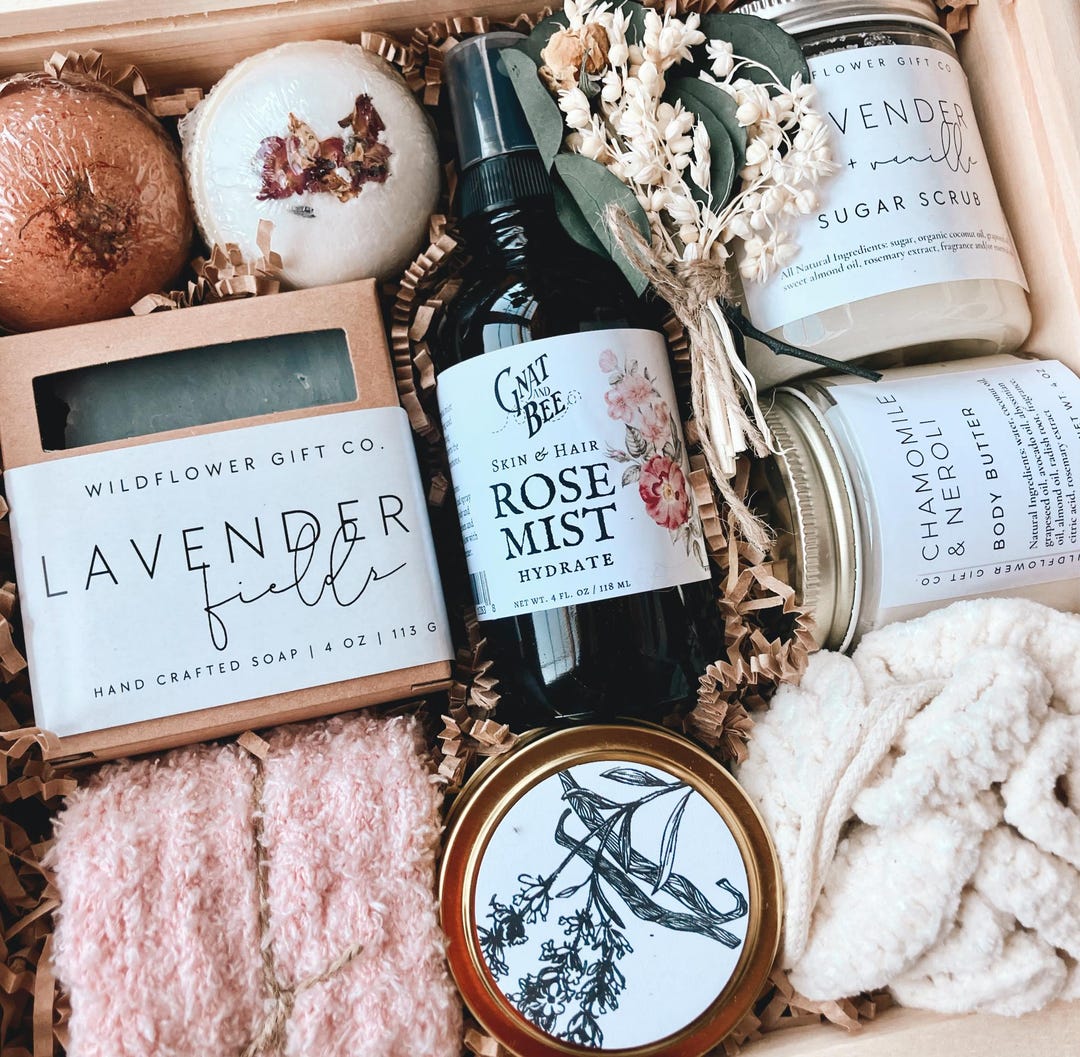 Rose Self Care Spa Gift Box | Relaxation Spa Gift | Self Care Her | Spa ...