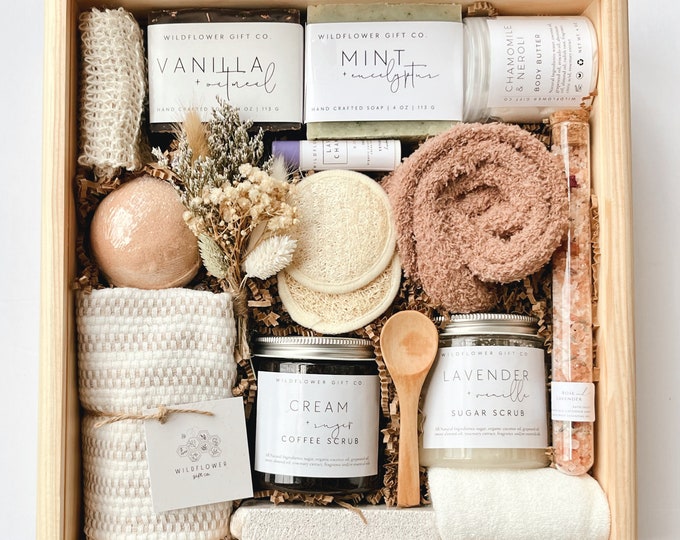 Deluxe Self Care Spa Gift Box Relaxation Spa Gift Spa Gift for Her Spa ...