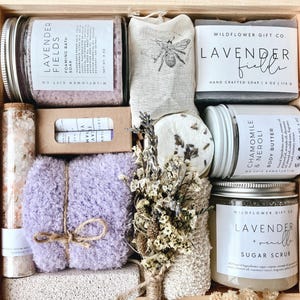 Lavender Self Care Spa Gift Box | Relaxation Spa Gift | Self Care Her ...
