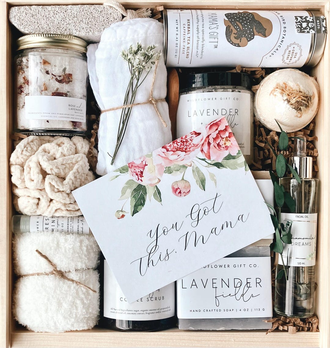 New Mama Gift Box: Personalized Keepsake With Spa Treats - Etsy