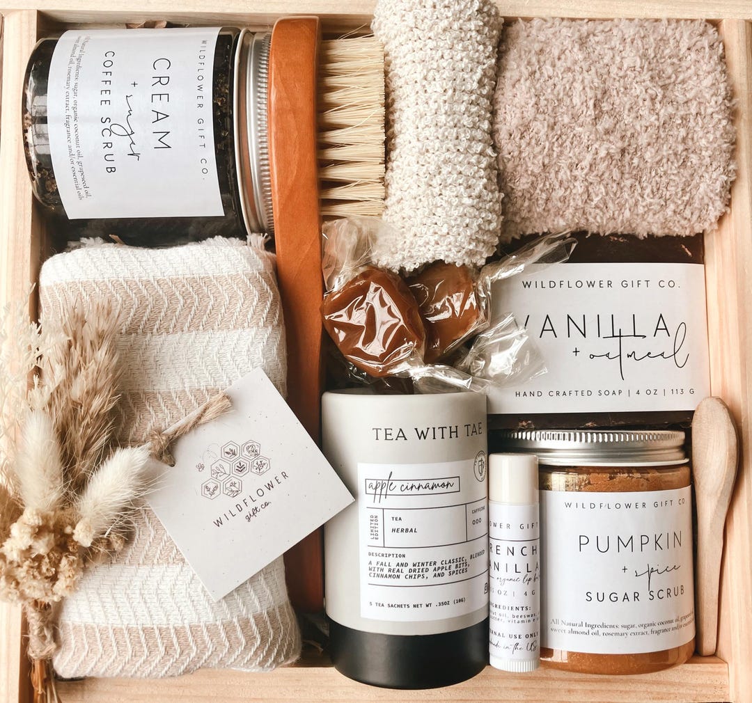 Fall Self Care Spa Gift Box | Relaxation Spa Gift | Spa Gift for Her ...
