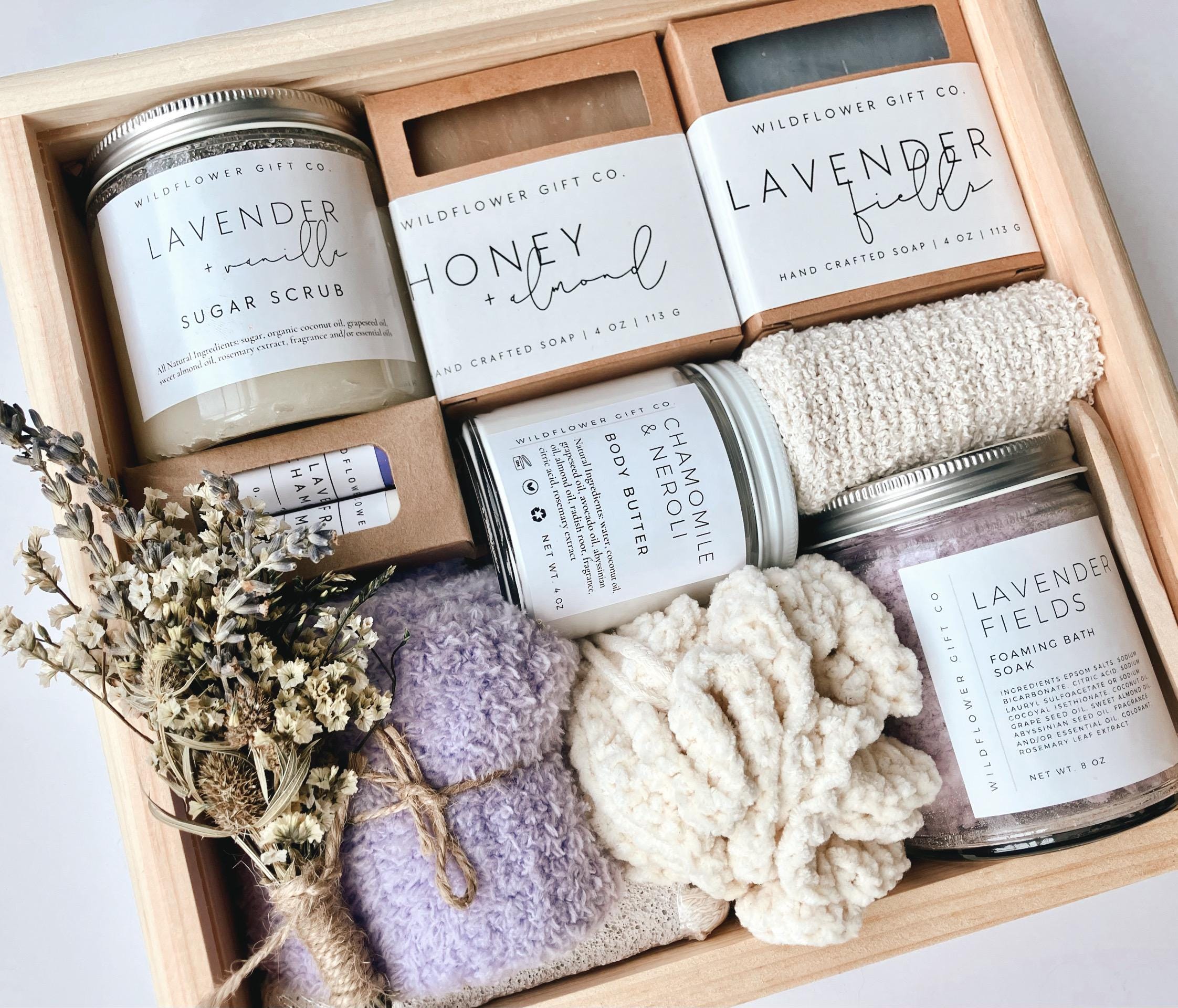 Lavender Spa Gift Box: Relaxation and Pampering Set (personalized ...