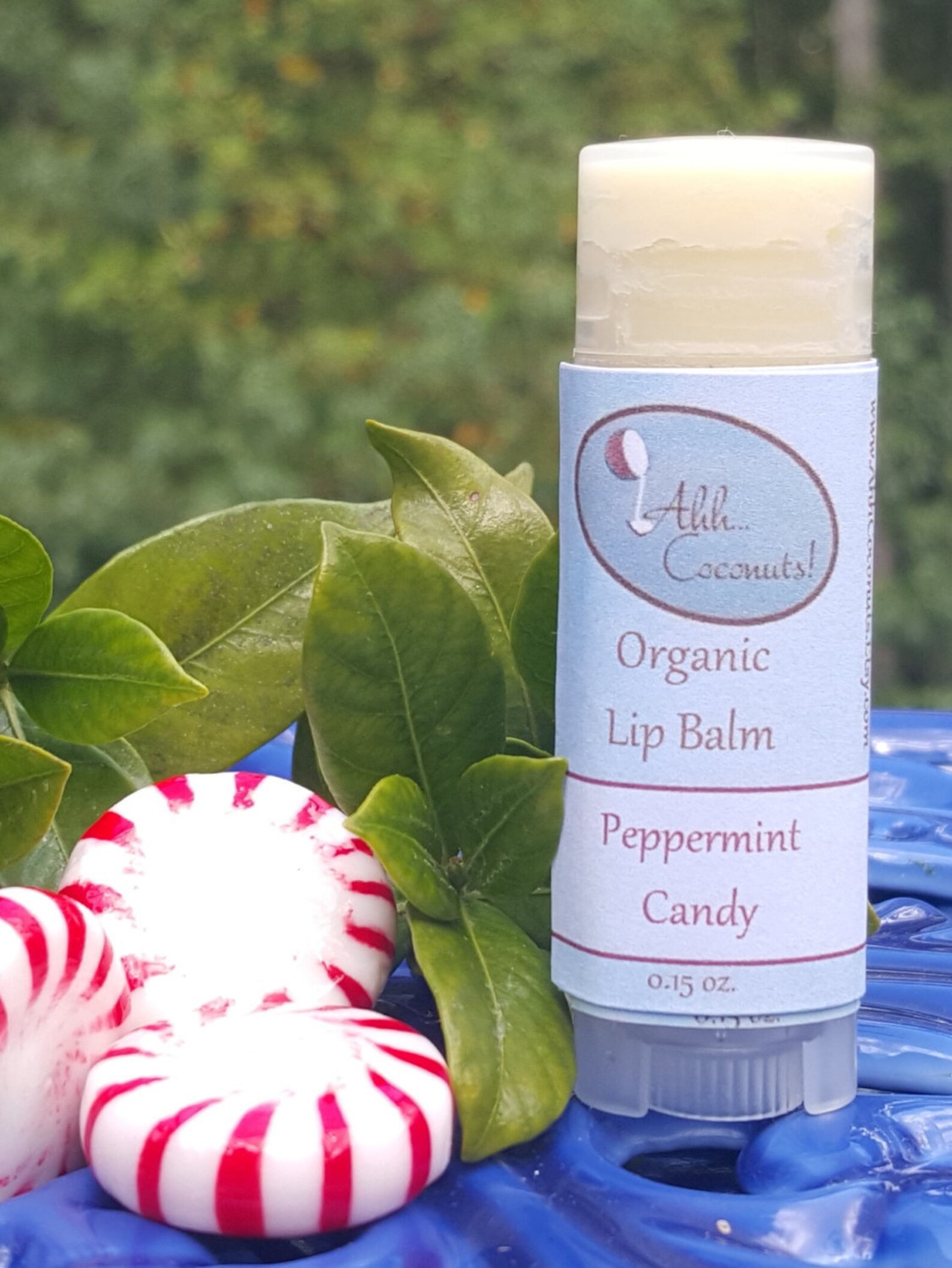 Organic Peppermint Candy Lip Balm Holiday Flavor Great Gift or Party ...