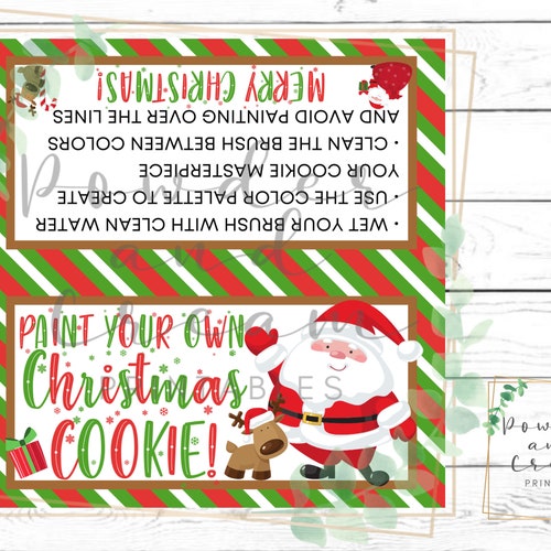 CUSTOMIZABLE PYO Paint Your Own Cookie Kit Instructions - Etsy