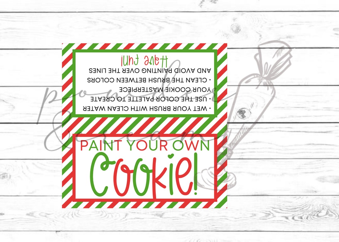 Printable 4 X 4 Christmas Xmas Striped Holiday PYO Paint Your Own ...