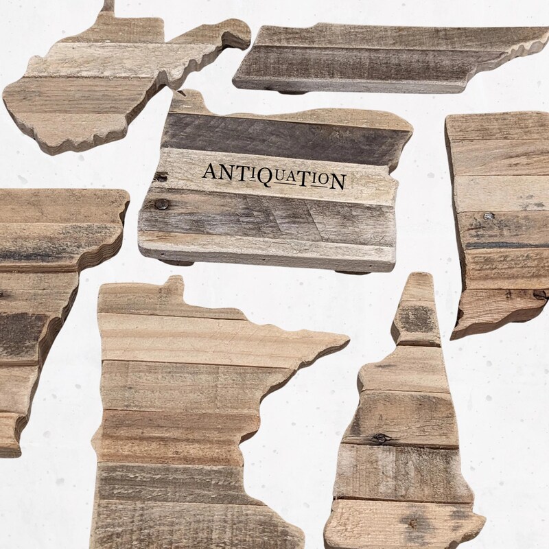 Rustic Decor Cutouts of States - Etsy