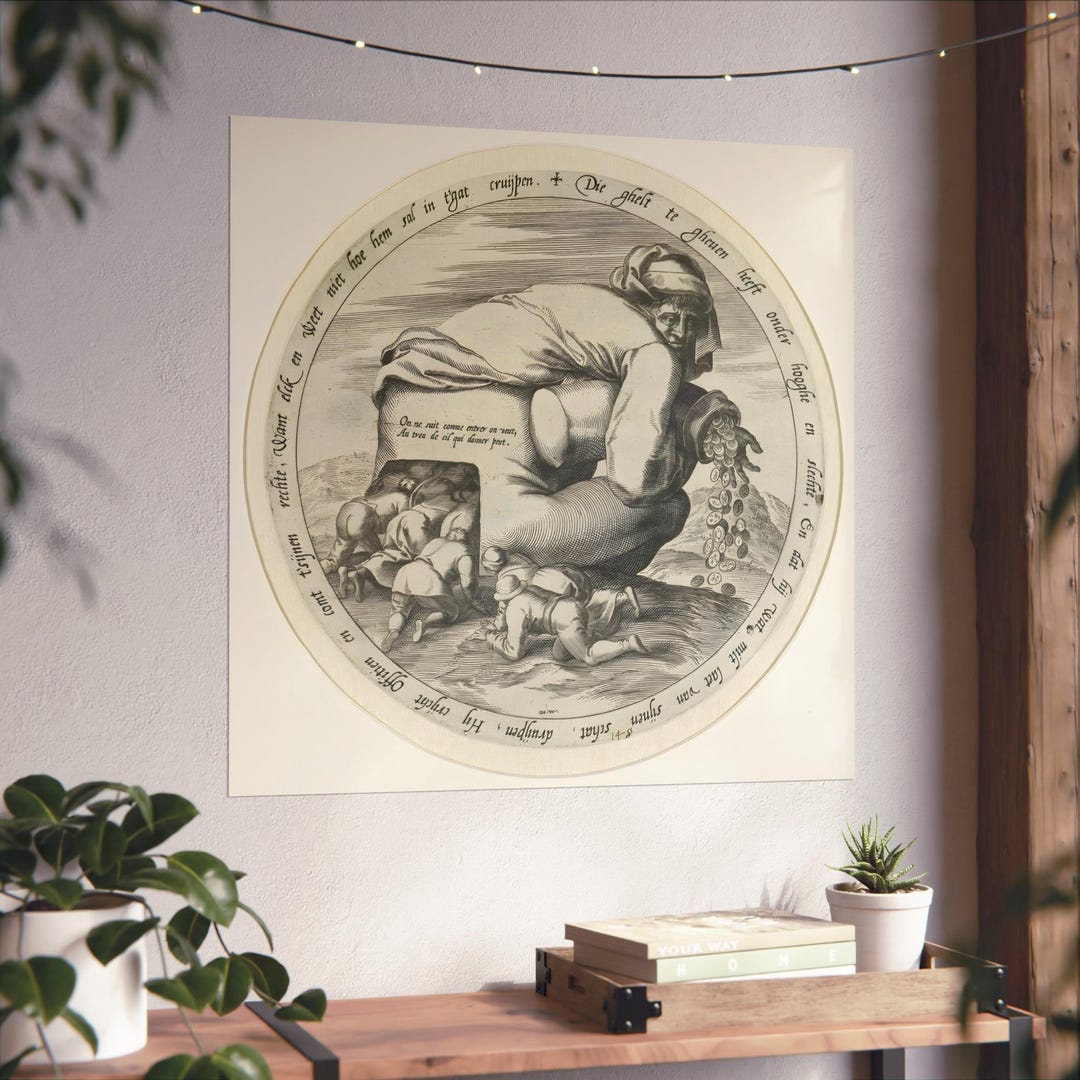 The Golden Defecation: A Renaissance Satire on Greed Fine Art Poster - Etsy