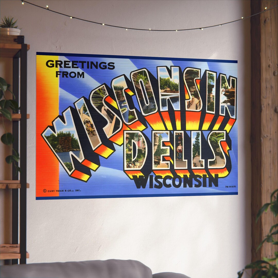Vintage Wisconsin Dells: A Scenic Postcard Journey Through Time - Fine ...