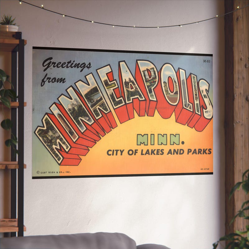 Minneapolis Postcard - Etsy