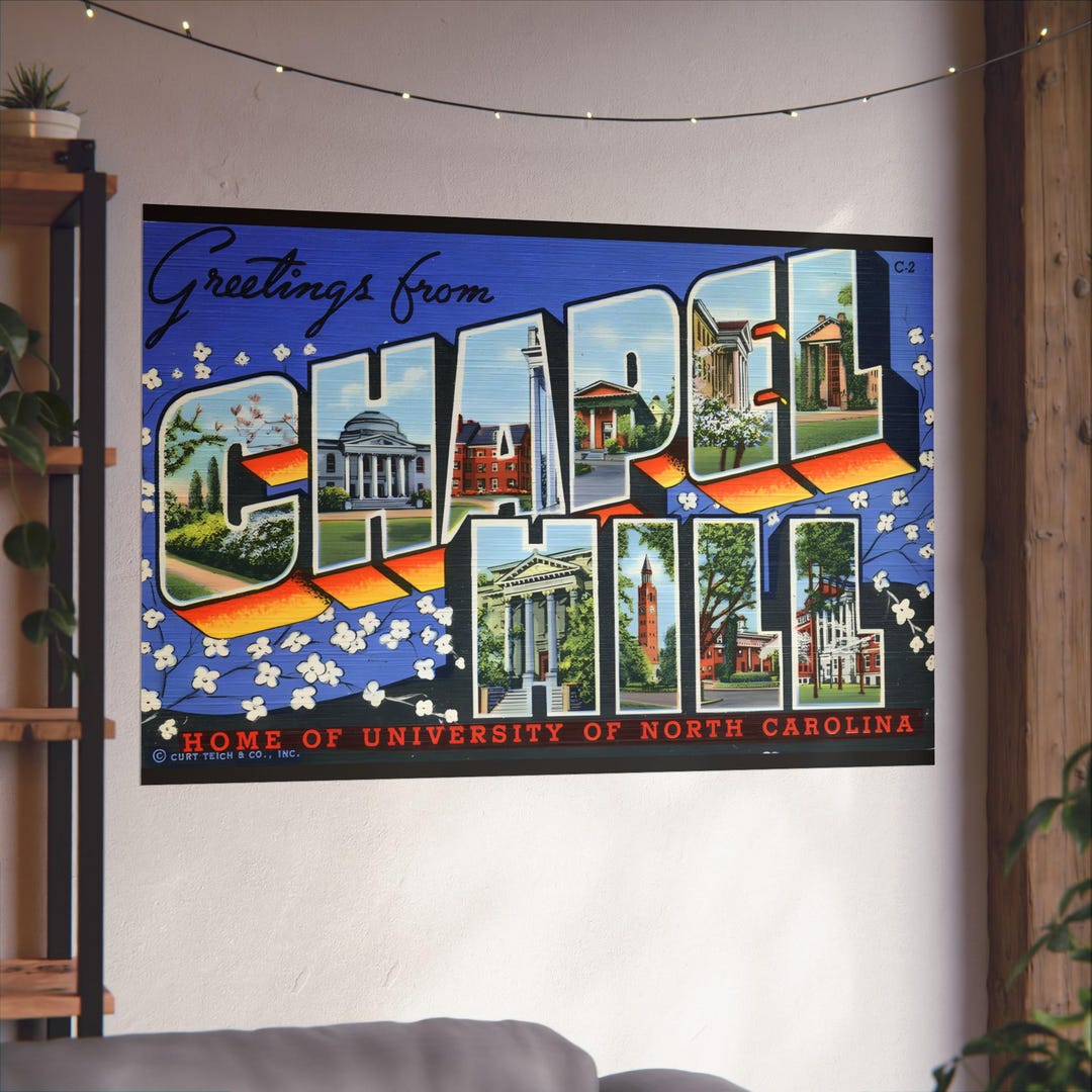 Vintage Chapel Hill: UNC Campus Landmarks Postcard Greetings - Fine Art ...