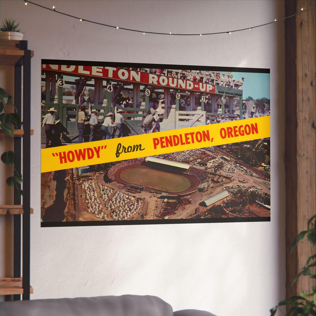 Pendleton Round-up: A Vintage Rodeo Postcard From Oregon's Wild West ...