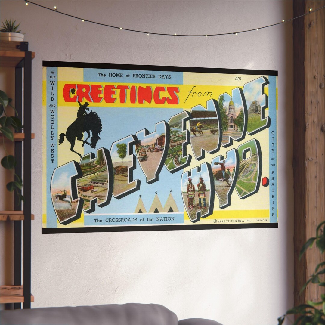 Frontier Greetings: Cheyenne's Wild West Postcard Panorama - Fine Art ...