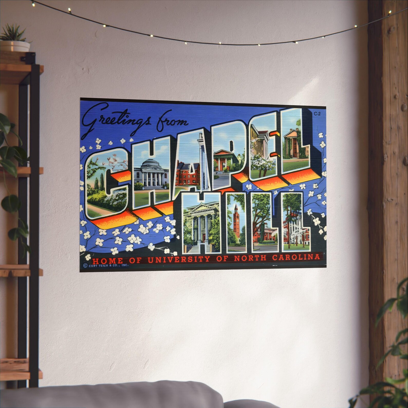 Vintage Chapel Hill: UNC Campus Landmarks Postcard Greetings - Fine Art ...