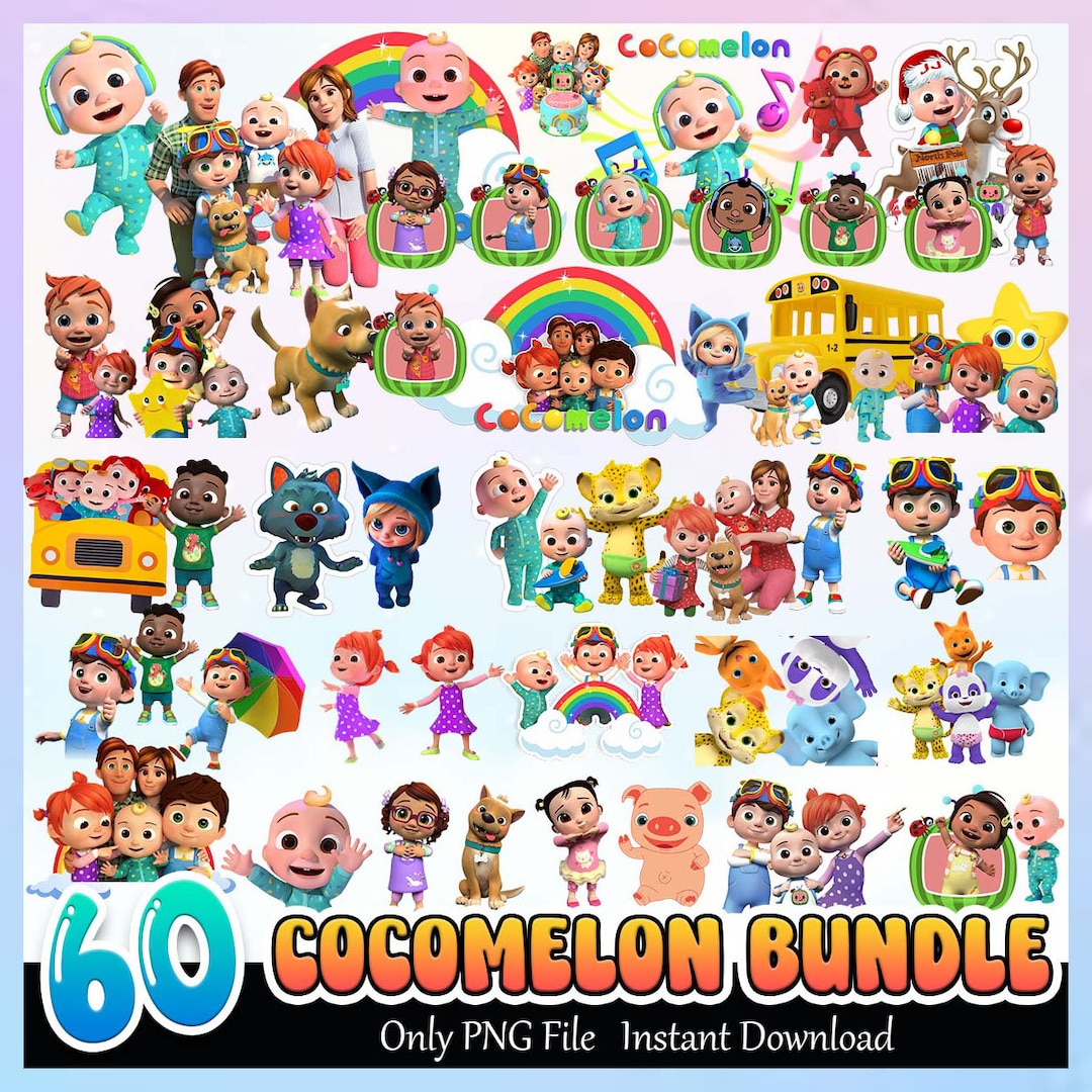 Coco-melon Bundle Svg,png 60 Files, Coco-melon Birthday, Svg Jay Jay ...