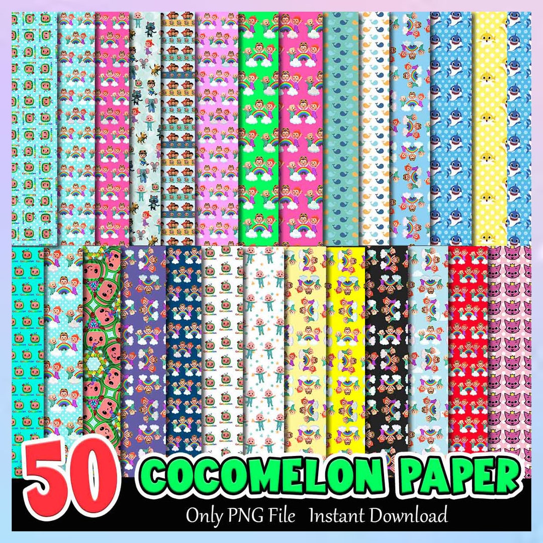 Digital Papers Baby Melon Clipart PNG Scrapbook Cartoon Show Instant ...