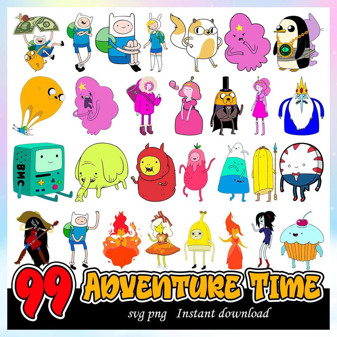 Adventure Time Svg Bundle, Adventure Time Png Bundle, Adventure Time ...