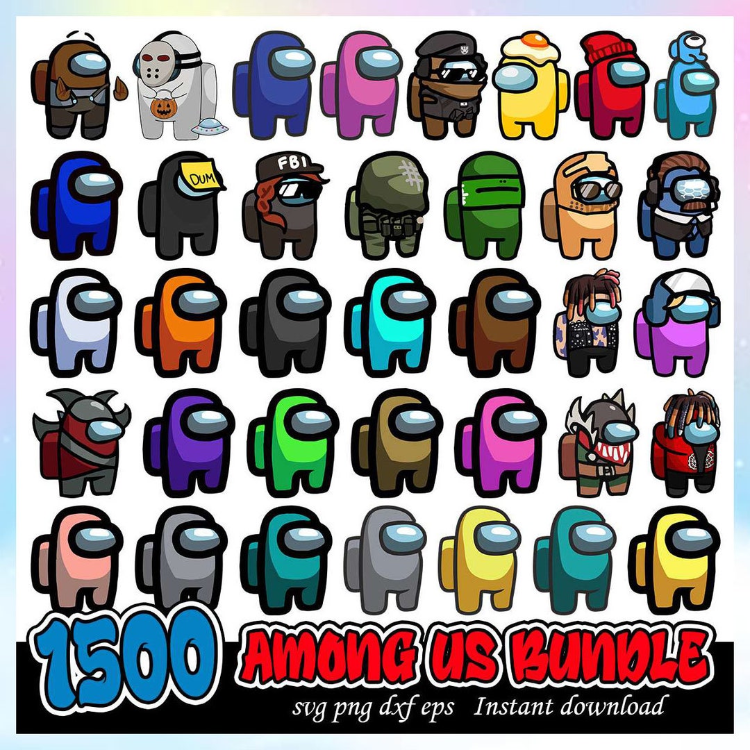 Bundle Among Us SVG, Among Us Color Svg, Among Us Layered Svg, Among Us ...