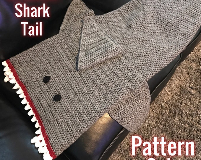 Crochet Shark Tail Blanket PDF File Download PATTERN ONLY - Etsy