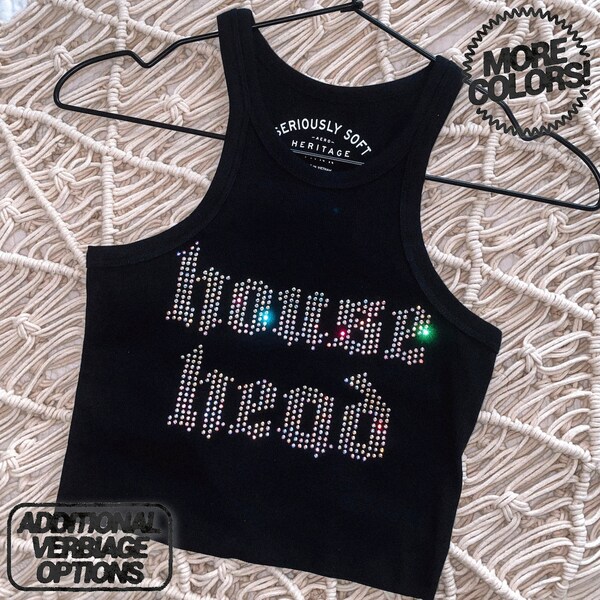 Rhinestone Crop Top - Etsy