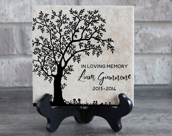 Memorial Tile in Loving Memory Personalized - Etsy