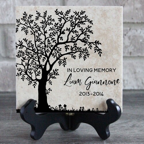 Memorial Tile in Loving Memory Personalized - Etsy