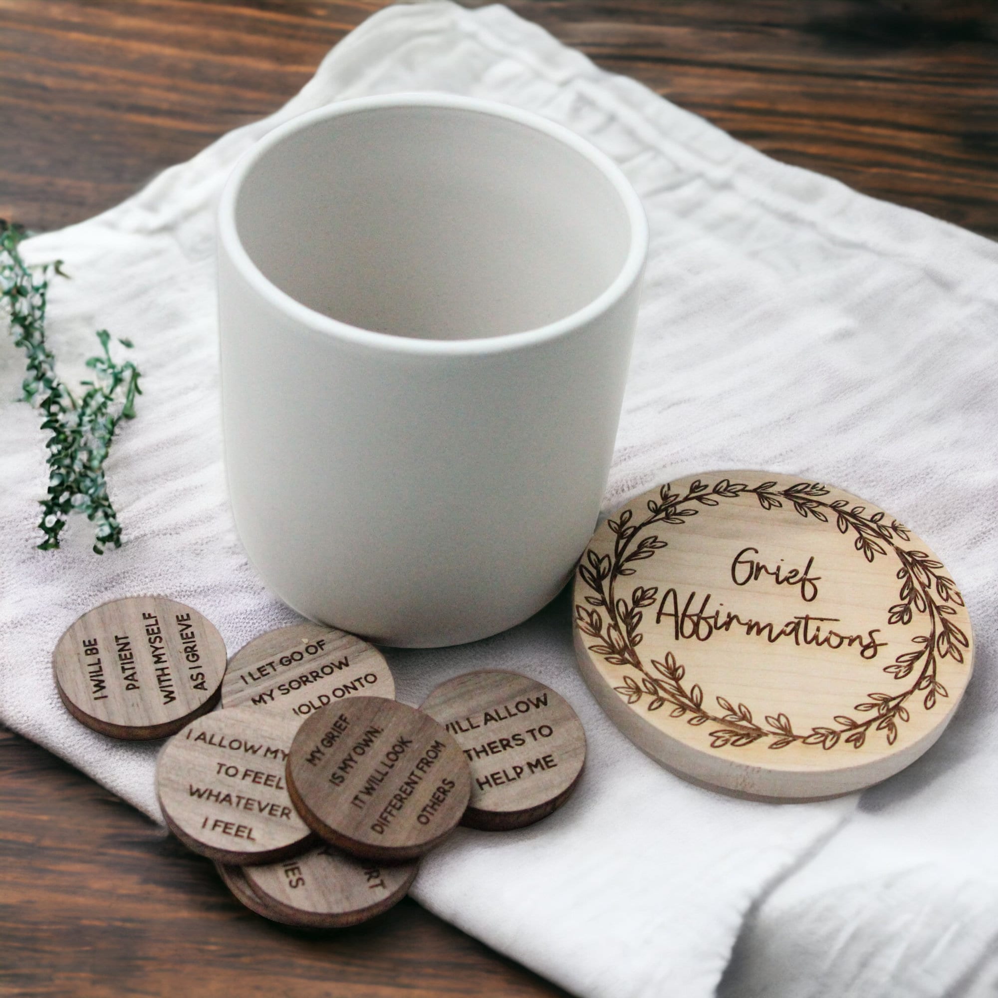 Grief Affirmation Jar | Sympathy Gift for Loss | Words of Comfort ...