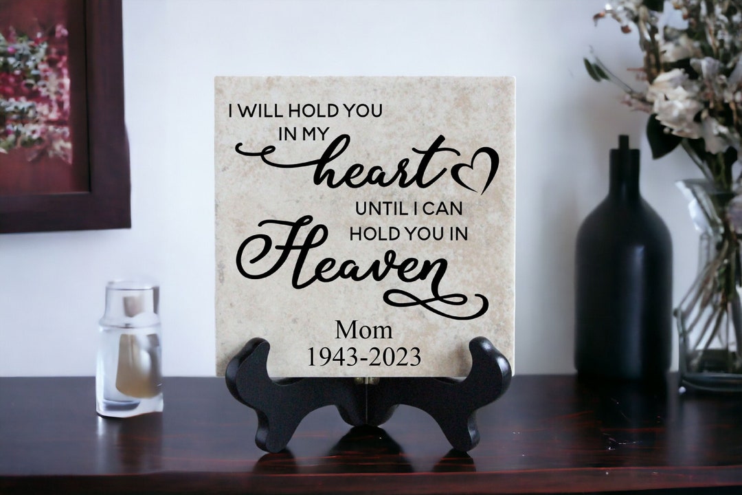 I Will Hold You Memorial Tile Personalized Sympathy Gift | Remembrance ...