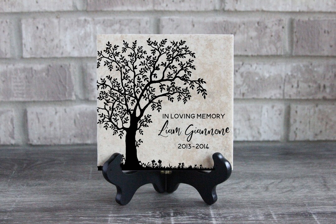 Memorial Tile in Loving Memory Personalized - Etsy