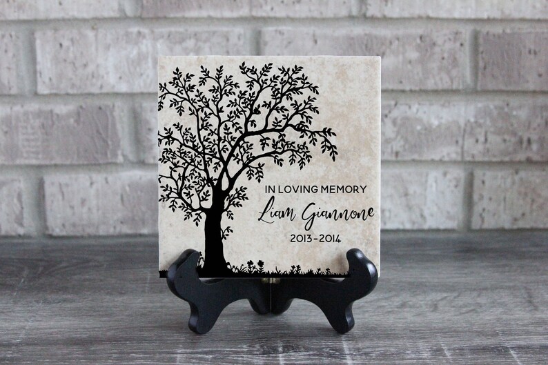 Memorial Tile in Loving Memory Personalized - Etsy