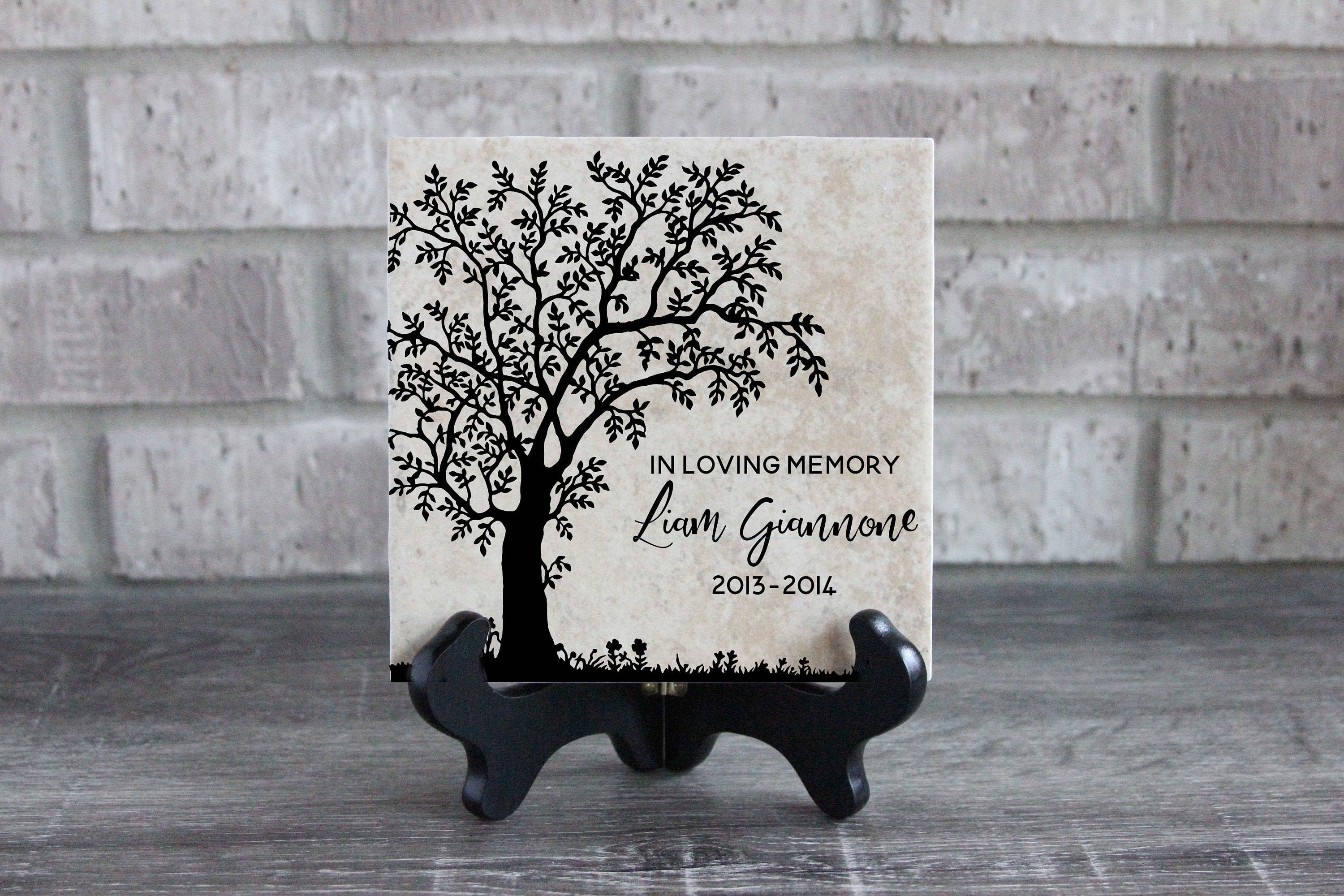 Memorial Tile in Loving Memory Personalized - Etsy