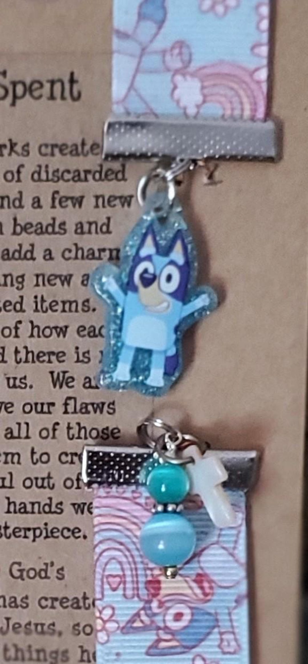 Unique Bluey Bookmark - Etsy