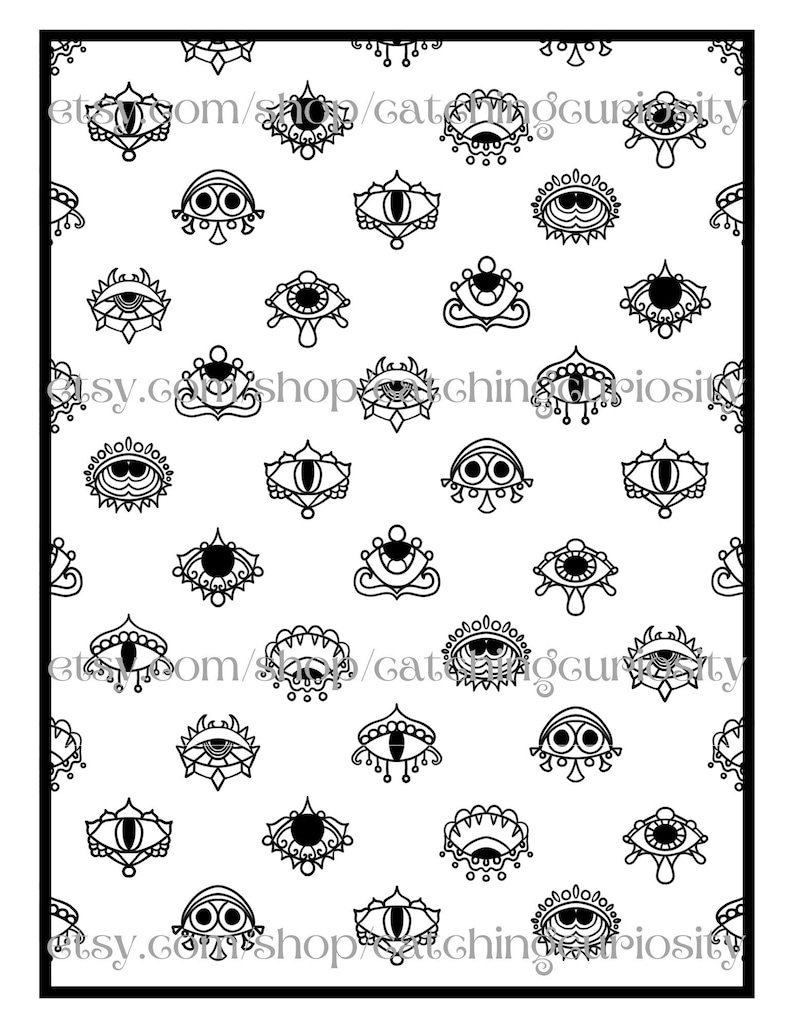 Evil Eye Adult Coloring Page Printable PDF - Etsy New Zealand
