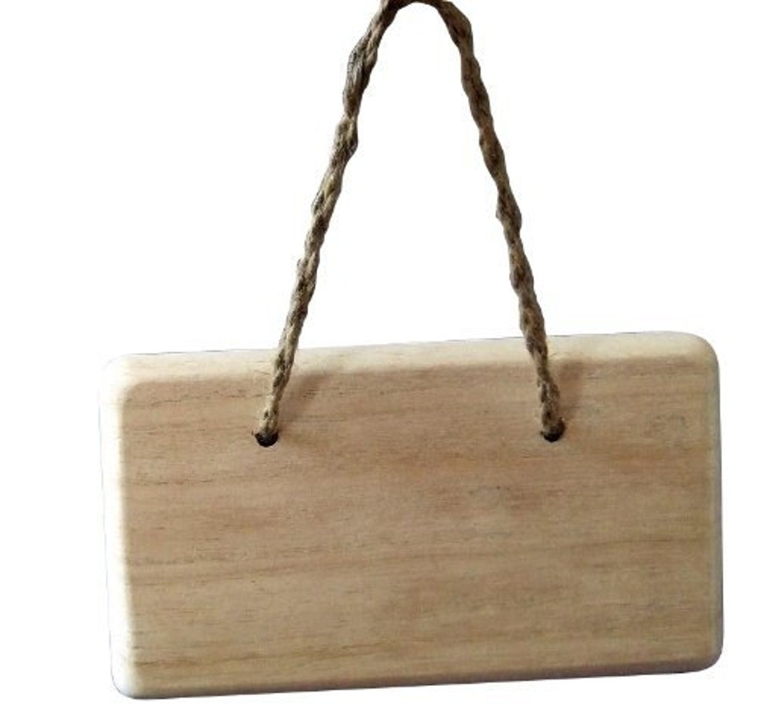 Decorate Your Own Plain Wooden Door Plaque Sign With Rope Craft Blanks ...