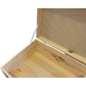 Solid Pine Wood Rectangular Boxes With Rounded Corners & No Clasp ...