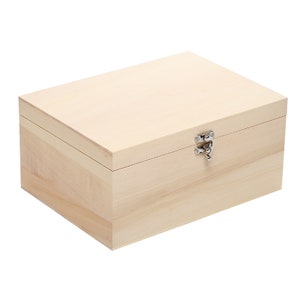 LUXURY Pale Wood Deep Rectangular Box, 34cm - Etsy