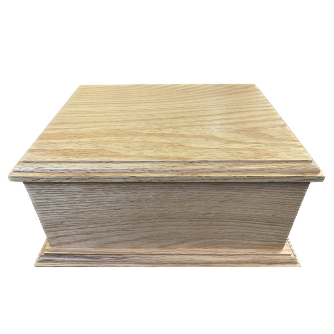 27cm Deluxe Solid Oak Wood Rectangular Urn / Casket - Etsy