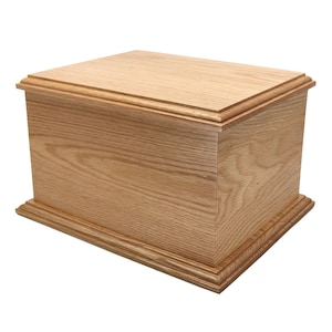 27cm X 16cm Tall Deluxe Solid Oak Wood Rectangular Urn / Casket - Etsy