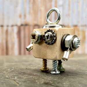 Handmade Mini Junk Robot Key Ring: 'dorris' - Etsy