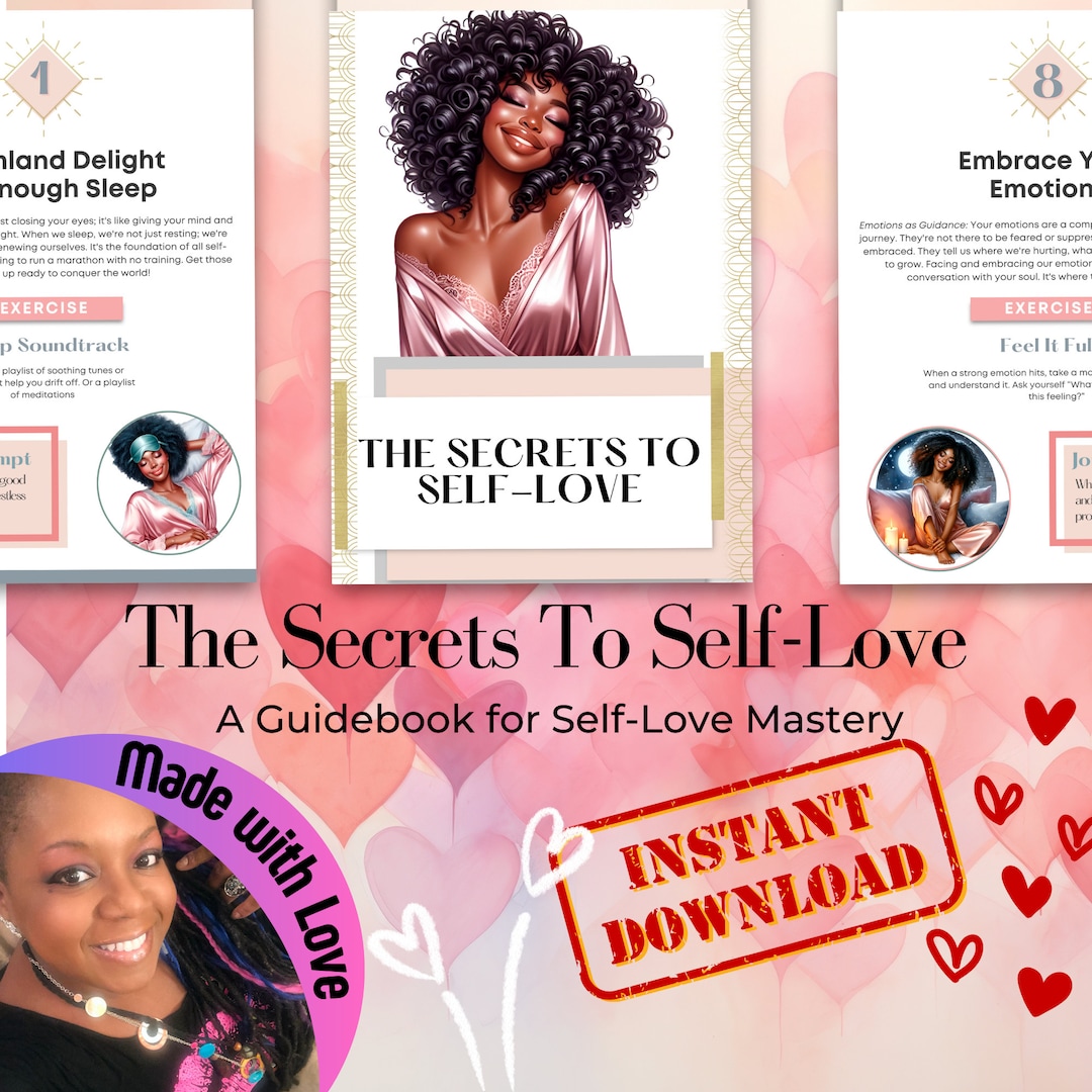 The Secrets of Self-love Mastery Digital Printable Guidebook Workbook Journal Prompts Guide Self ...