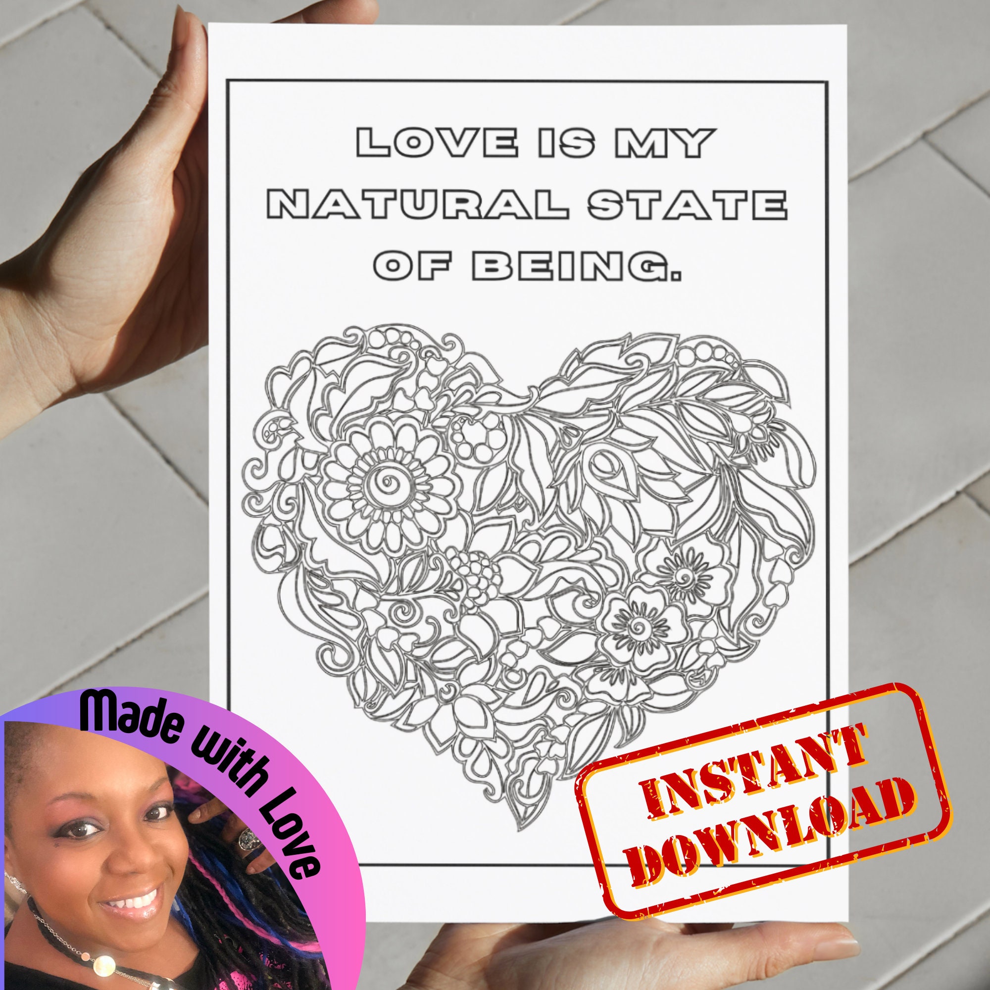 Self-love Affirmation Printable Coloring Pages Positive Quotes for ...
