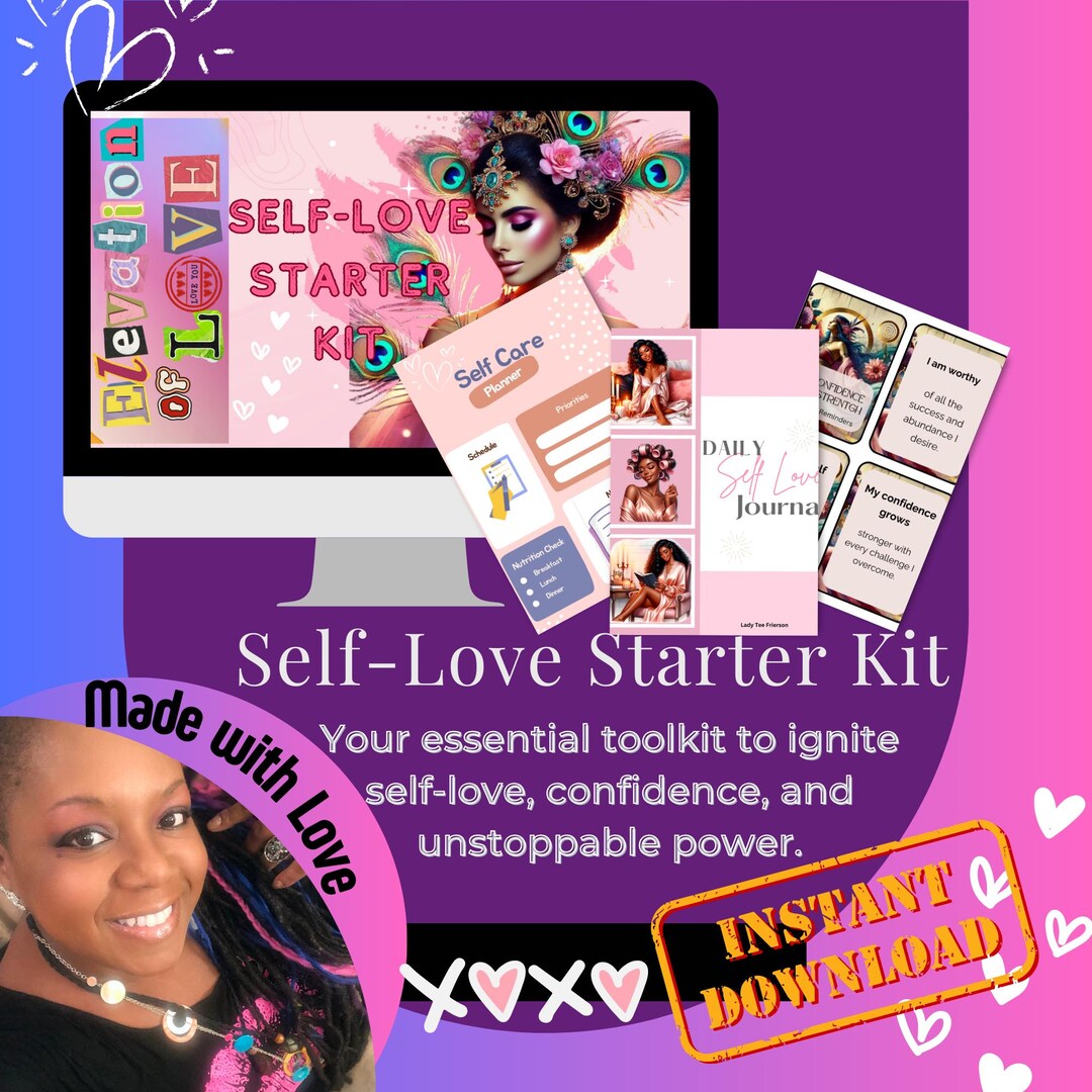 Self Love Starter Kit Digital Self Care Bundle for Confidence and ...