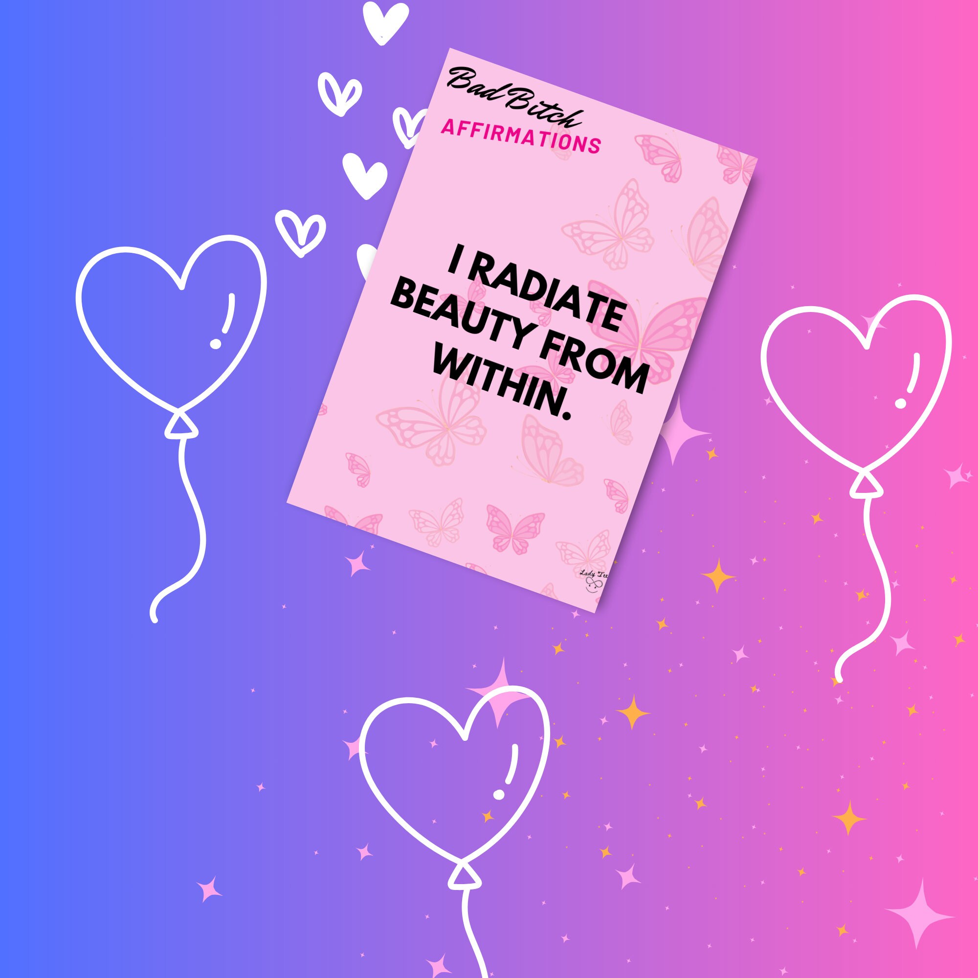 Baddie Affirmation Cards Bold Empowerment for Bad B**ches Unleash ...