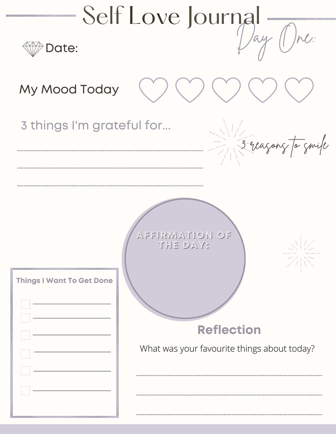 AUTHOR SIGNED | 30-day Self-love Journal | Daily Self-care Routine ...