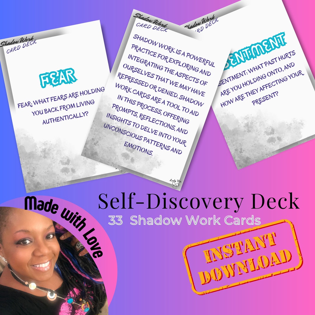 Self-discovery Shadow Work Cards for Personal Growth and Transformation ...